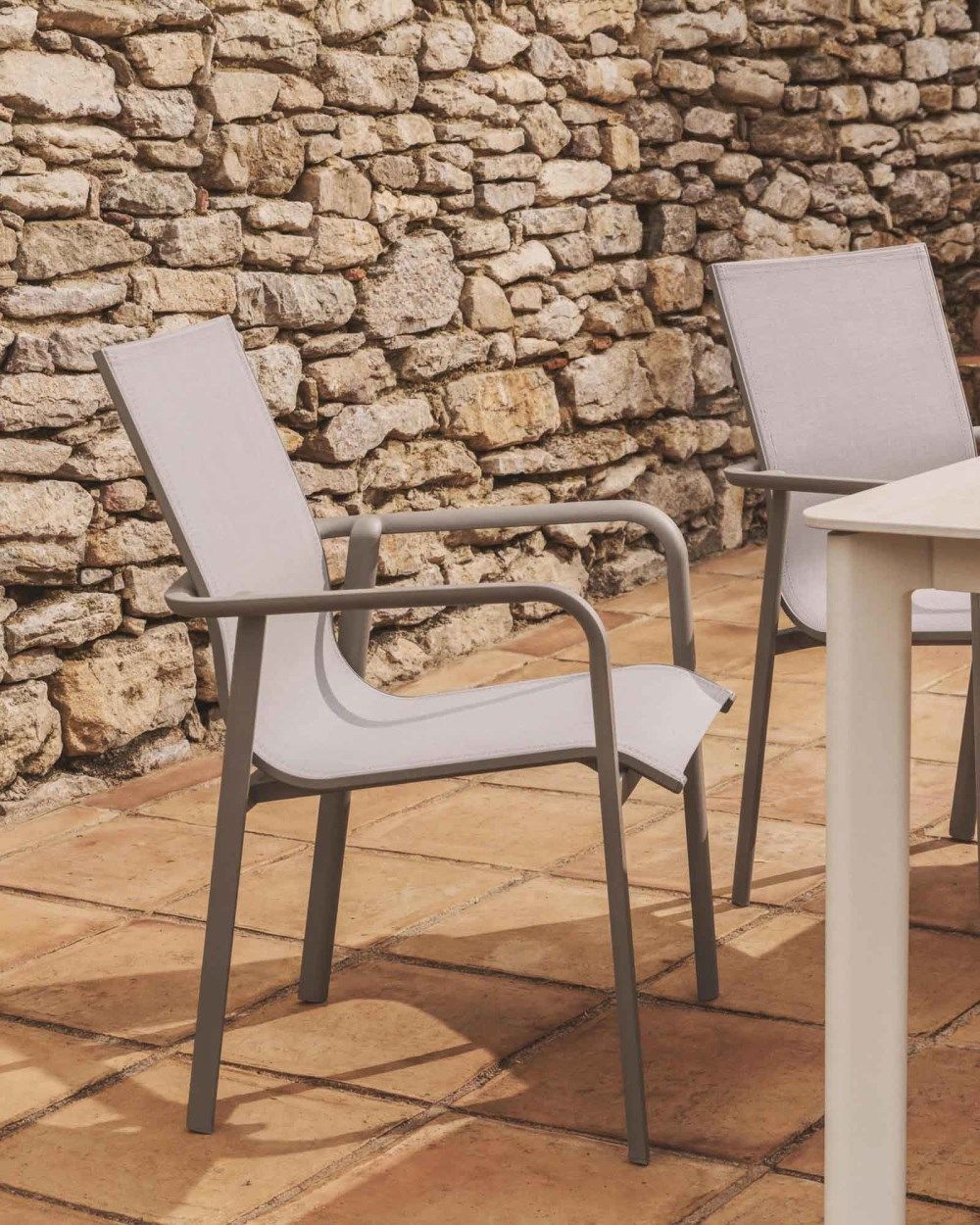 Stapelbarer Outdoor-Stuhl Canea aus | light brown | 1132043-01